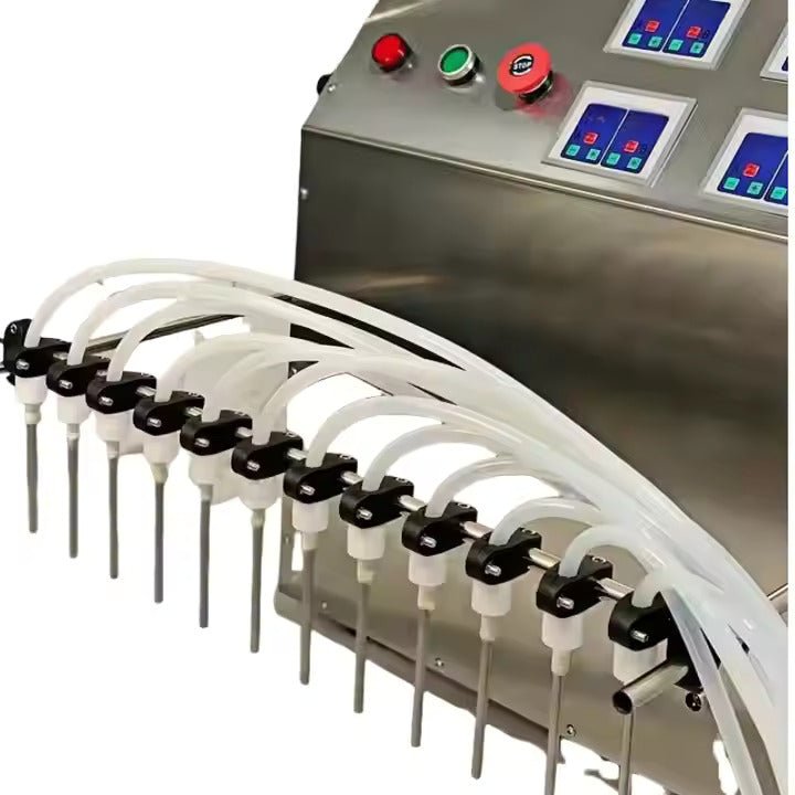 12-Head Diaphragm Pump Liquid Filling Machine – SSR Machinery